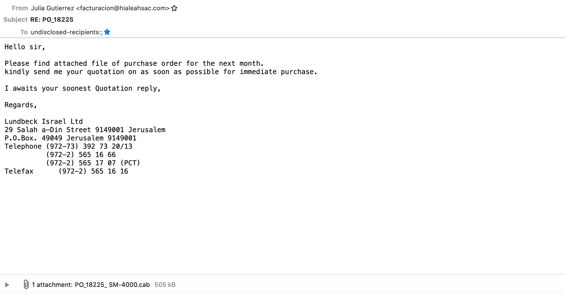 Practical Examples of Cyber Attacks: Fake Purchase Orders and Phishing ...